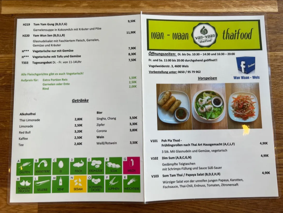 wan-waan thaifood auf Singlepilot.com